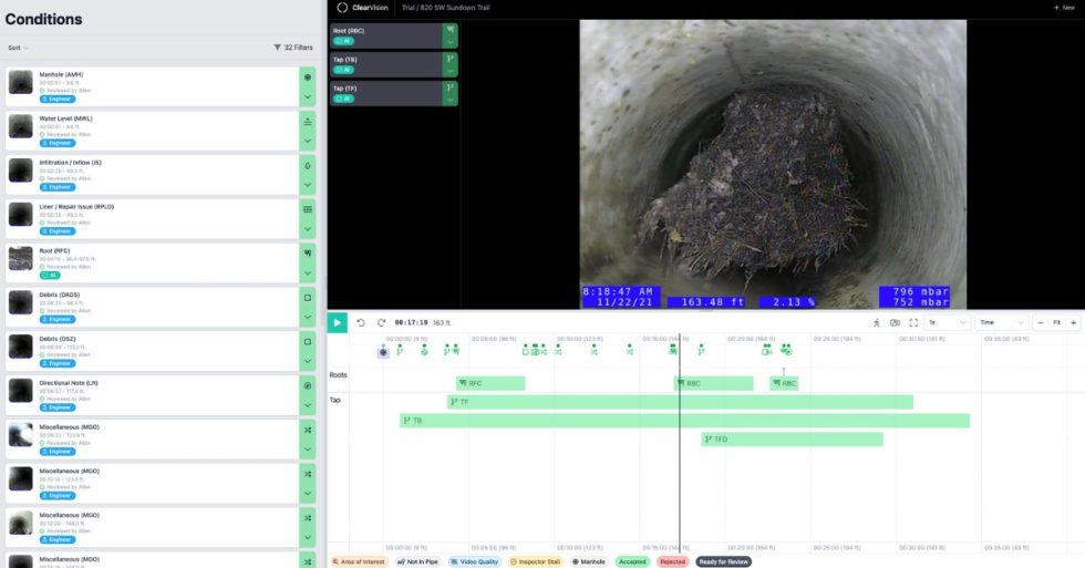Pipe Inspections - Clear Object