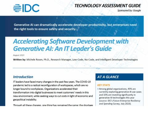 Accelerating Software Development with GenAI: IDC Technology Assessment ...